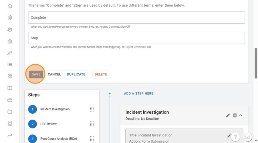 ‘Send Back’ Workflow Step – KPA Flex